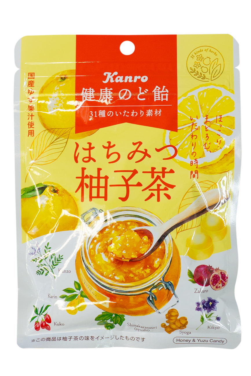 KANRO Healthy Nodoame (Throat lozenge) Honey Yuzucha 80g-Ichiba Junction – ichibajunction