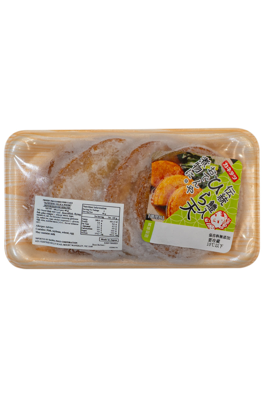 Kanetetsu Hamoiri Fish Cake HIRATEN 160g (40g X 4pc)-Ichiba Junction – ichibajunction
