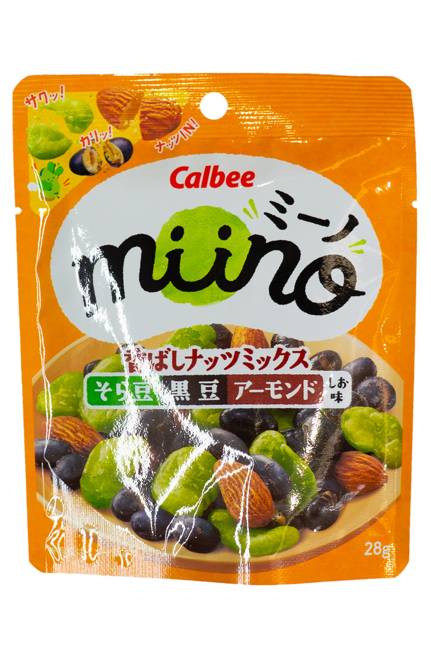CALBEE Miino Kobashi Nuts Mix Sora & Kuromame Almond Salt 26g-Ichiba ...