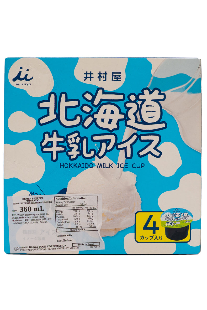 IMURAYA Hokkaido Milk Ice 360ml (4pc x 90ml)-Ichiba Junction ...