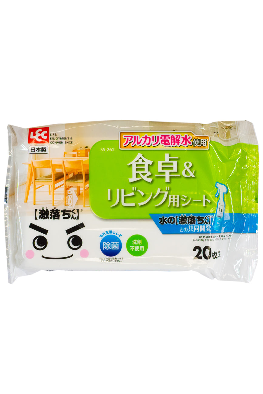 LEC Wet Disposable Cleaning 20 Sheets Table & Living (SS-262)-Ichiba ...