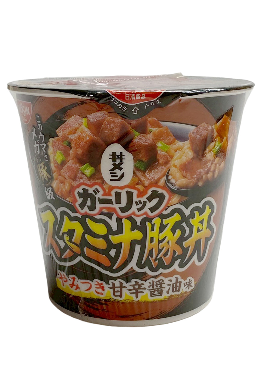 NISSIN Garlic Stamina Buta don Pork Bowl 107g -ICHIBA JUNCTION ...