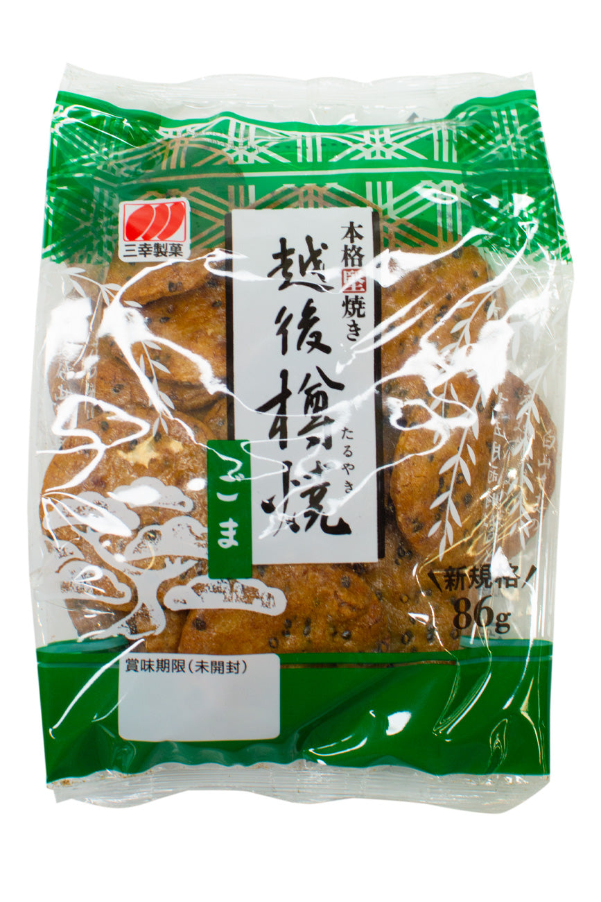 Sanko Echigo Taruyaki Rice Crackers with Sesame 96g - Ichiba Junction ...