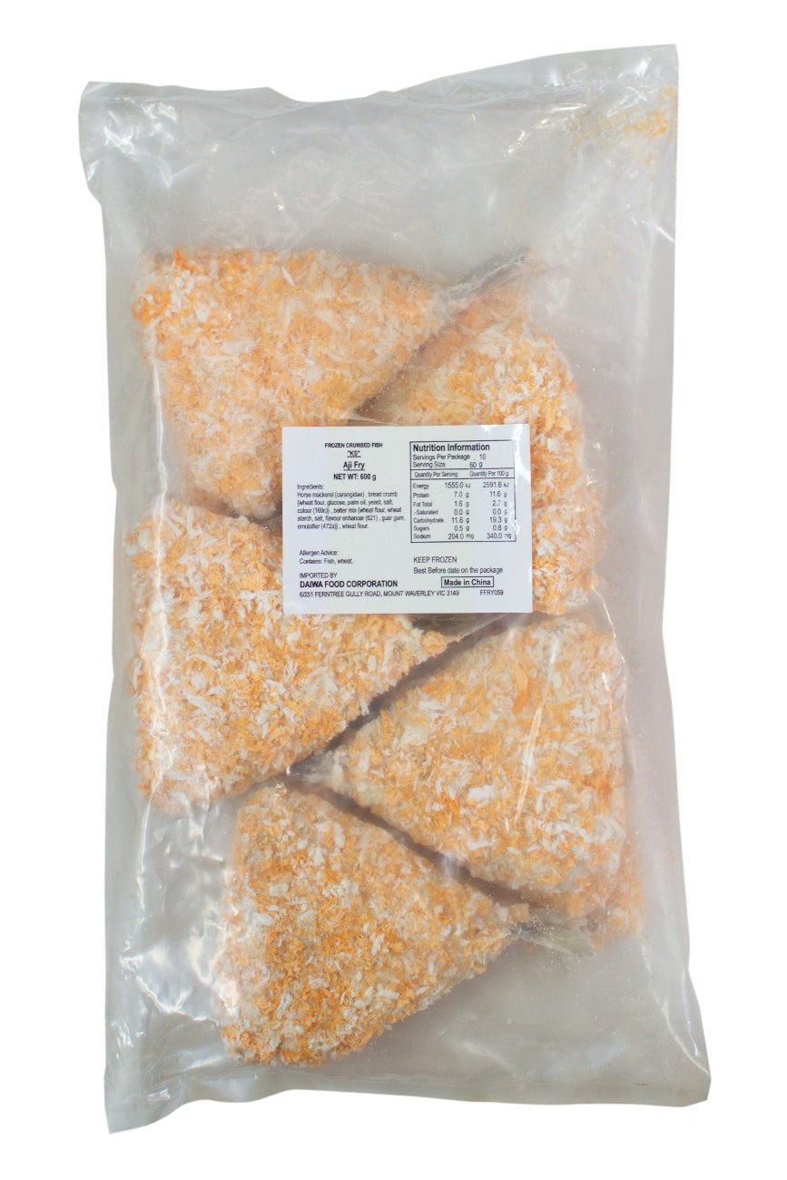 Aji Fry (Frozen Crumbed Horse Mackerel) 60g x 10pcs - Ichiba Junction ...