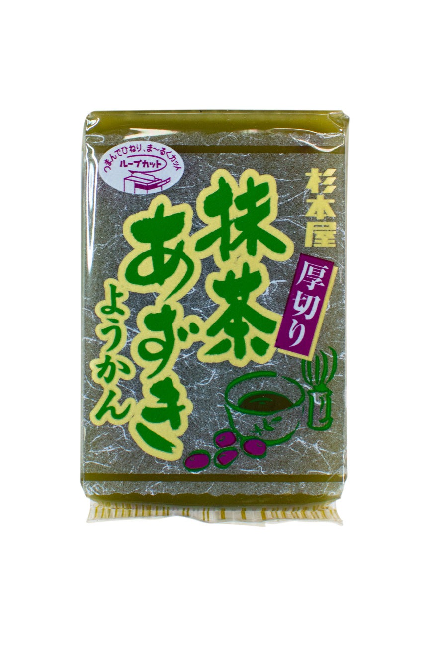 Sugimotoya Atsugiri Yokan Matcha Azuki (Red Bean Paste Dessert with ...