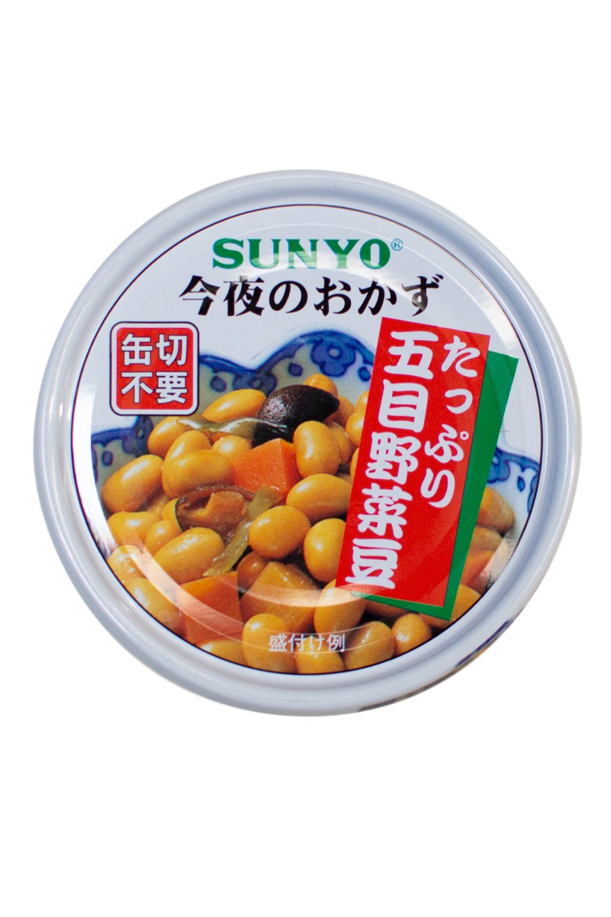 Sunyo Gomoku Yasai Mame(Mixed Seasoned Vegetables & Soy Beans) Can 70g ...